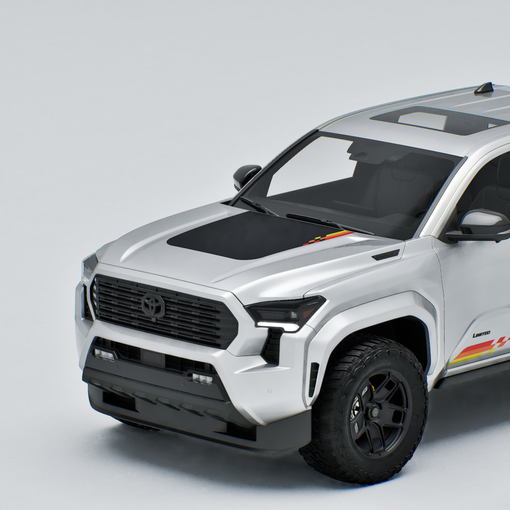 TOYOTA TACOMA HERITAGE HOOD (SOLID) - Rumble Wraps