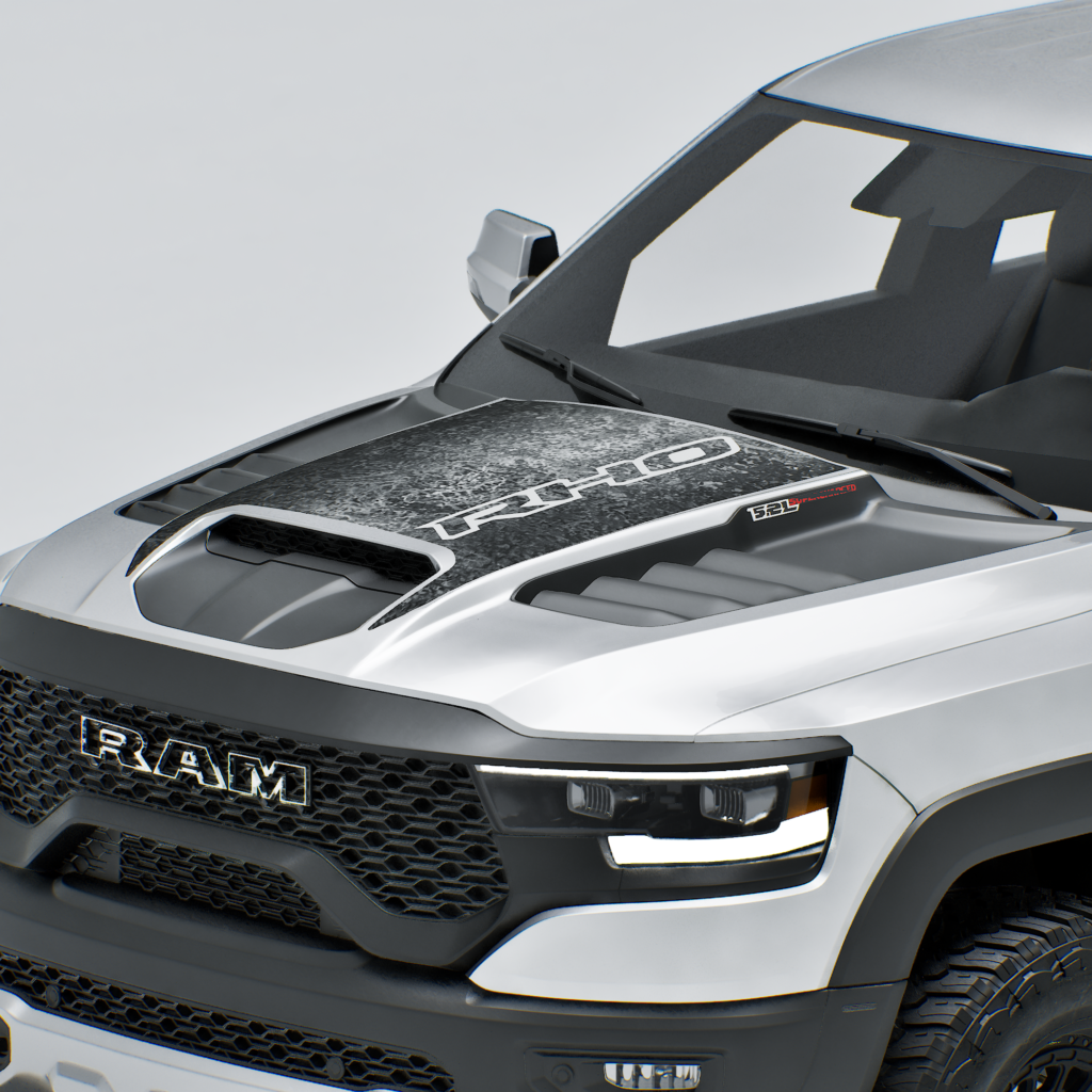 RAM RHO FORGED CARBON HOOD SET - Rumble Wraps